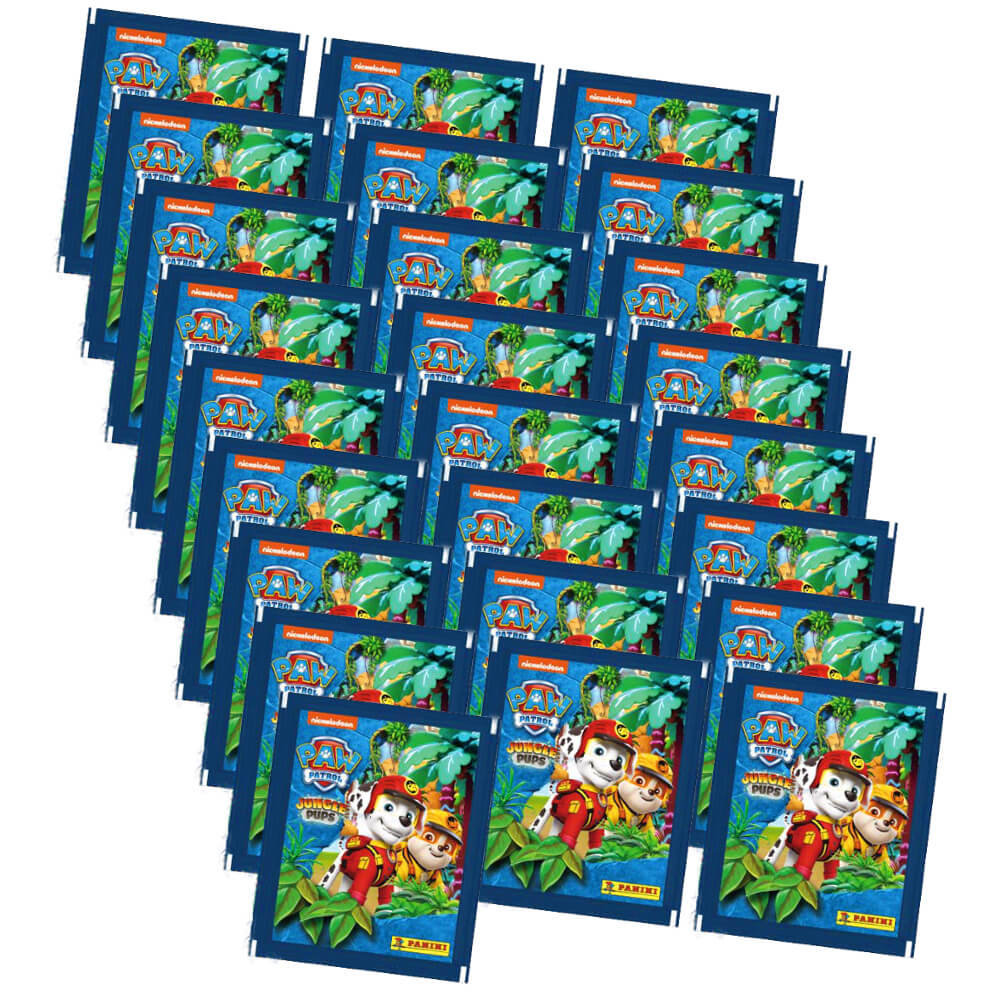 Panini Paw Patrol Sticker Serie 10 - Jungle Pups (2024) - 25 Tüten Sa ...