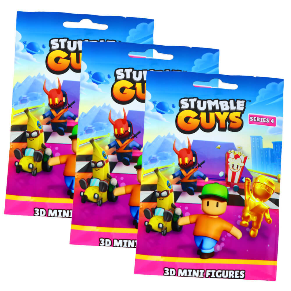 Stumble Guys 3D Sammelfiguren Serie 4 - Chrome Figur - 3 Tüten, 16,99
