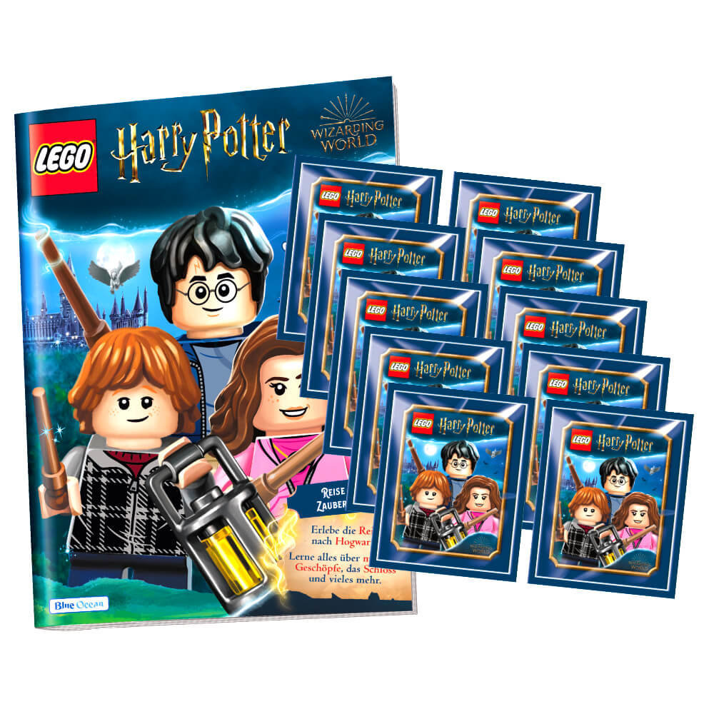 Blue Ocean LEGO Harry Potter Sticker Serie 1 (2023) - 1 Album + 10 Tü ...
