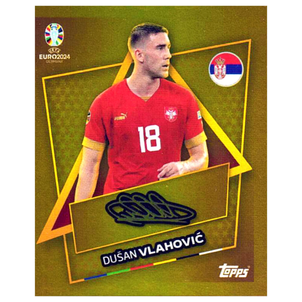 Topps UEFA EURO 2024 Fußball EM Sammelsticker - Gold Signature Sticke ...